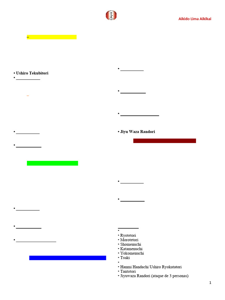 Requisitos para Exámenes de Kyus | PDF