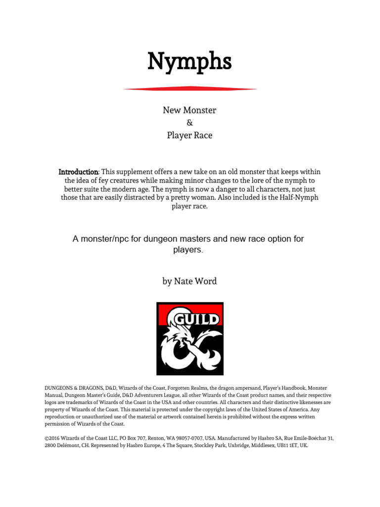Nymphs | PDF