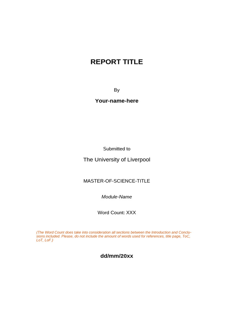 Computing Template Report | PDF