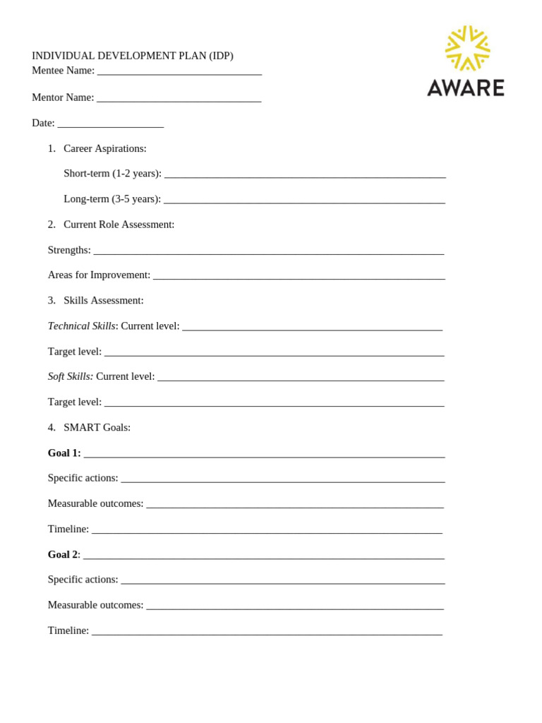 Individual Development Plan Guide | PDF | Mentorship | Learning