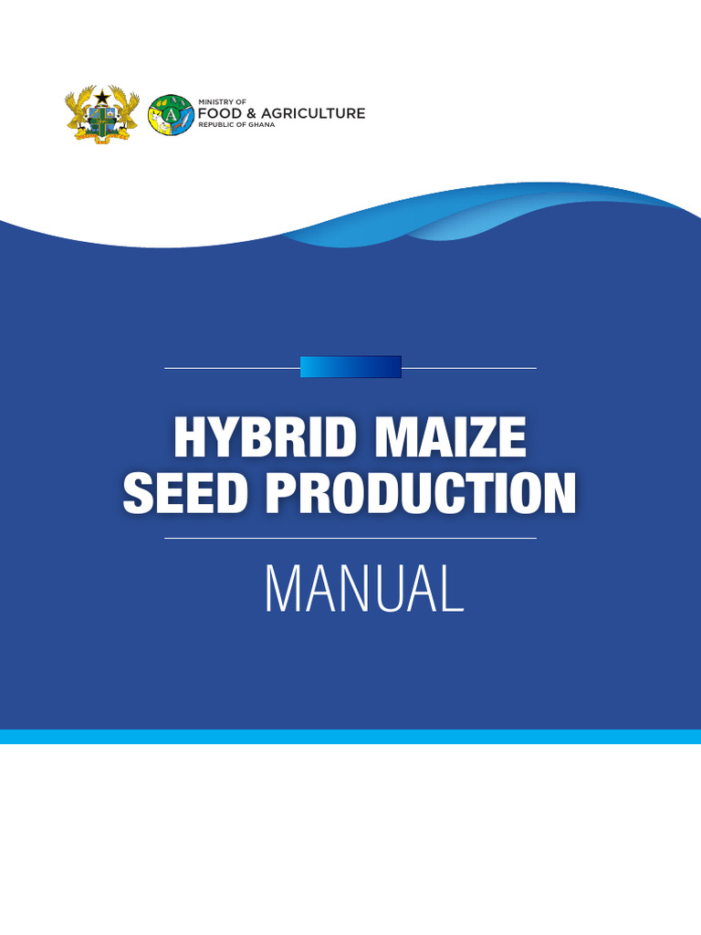 Hybrid Maize Production Manual (1) | PDF