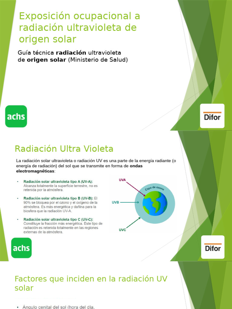 Exposición Ocupacional A Radiación Ultravioleta de Origen Solar | PDF