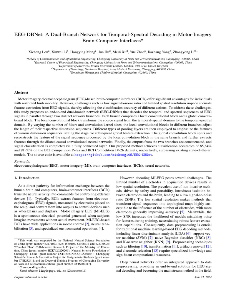 EEG DB Net | PDF