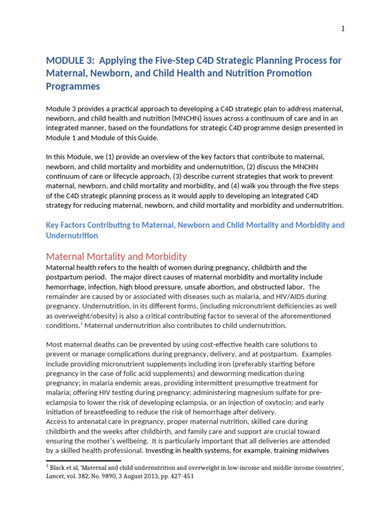 Module 3 MNCHN Guide | PDF