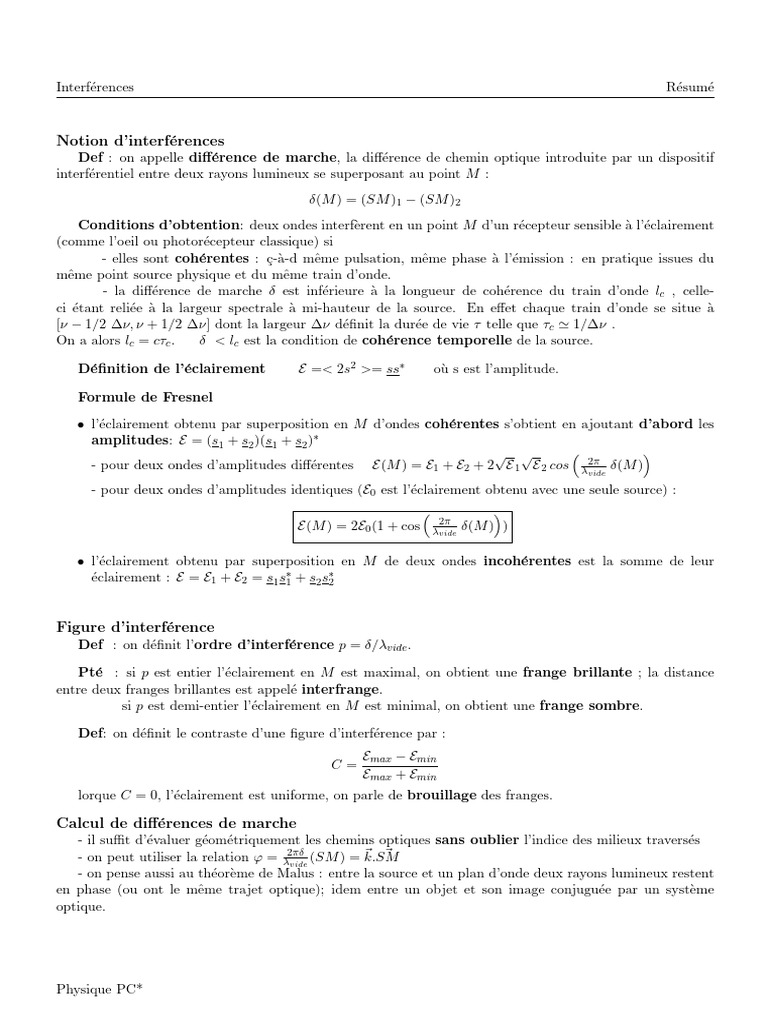 A Résumé Du Cours | PDF