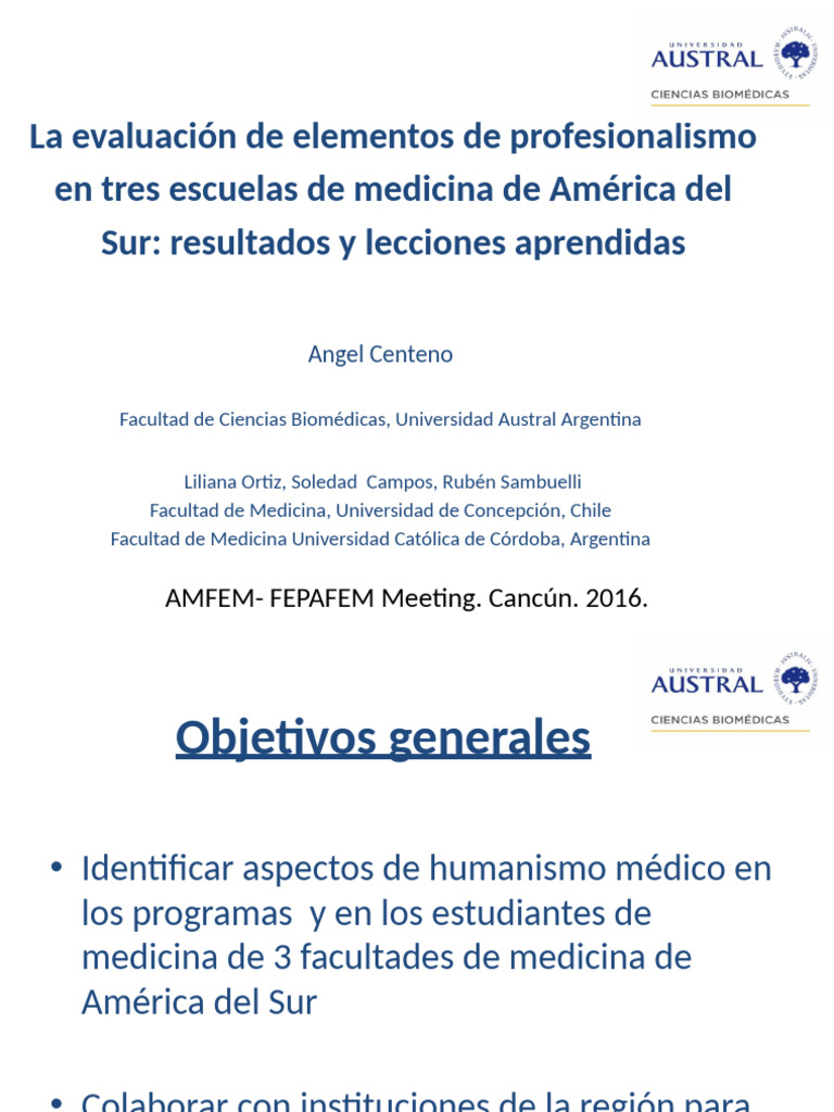 VCIEM-16jun-Evaluacion Elementos Profesionalismo-Angel Centeno | PDF