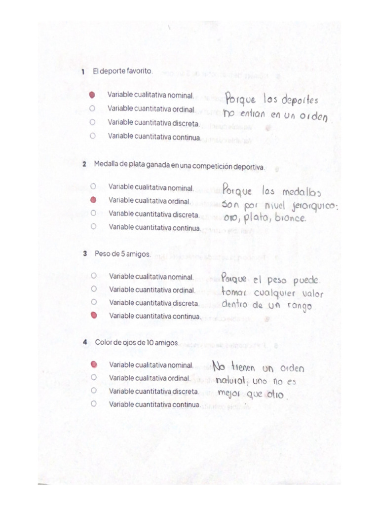 Tarea 3 Clasificacion De Variables Pdf