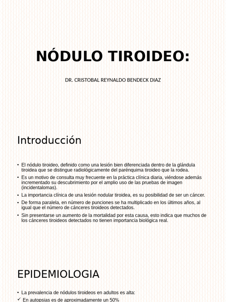 Nódulo Tiroideo | PDF