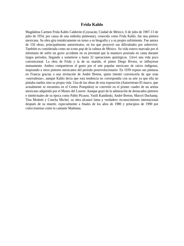 Frida Kahlo | PDF