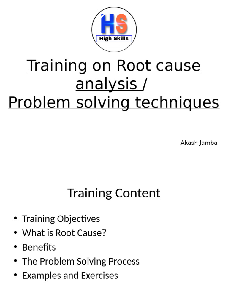 Root Cause Analysis | PDF