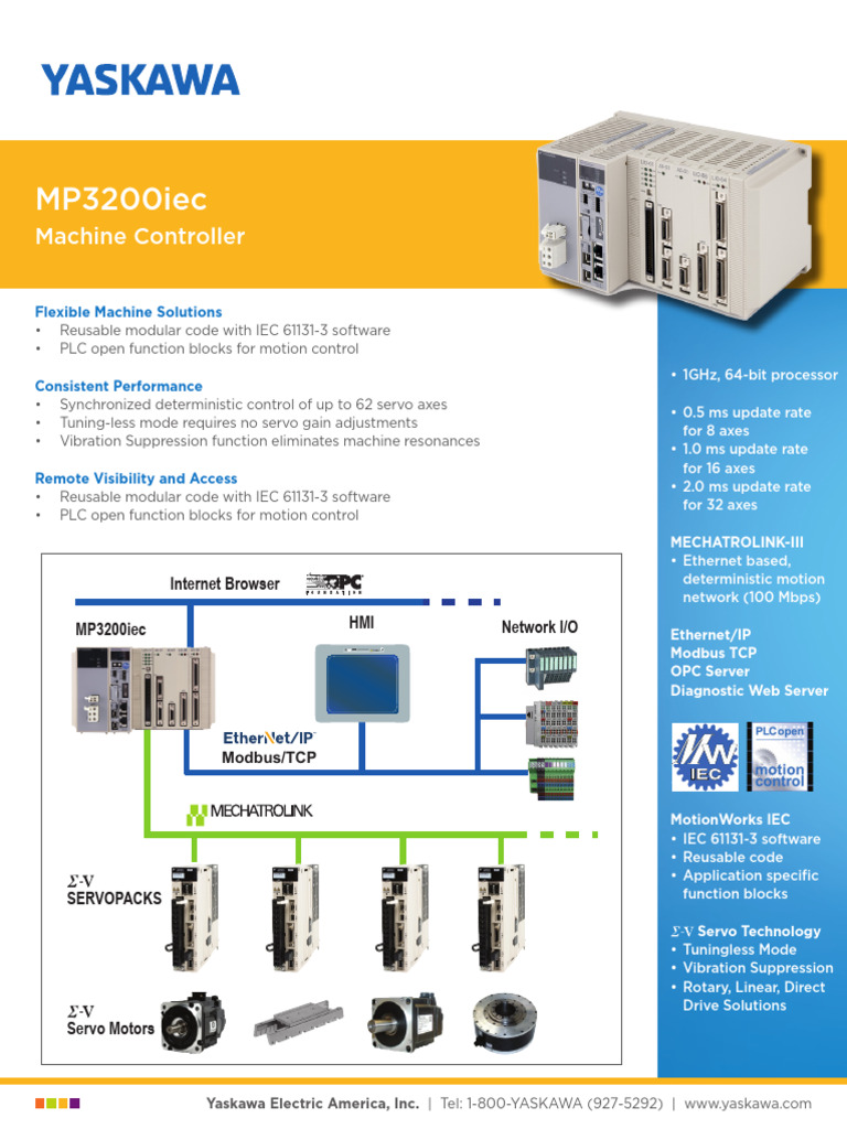MP3200iec Machine Controller | PDF | Programmable Logic Controller | Servomechanism