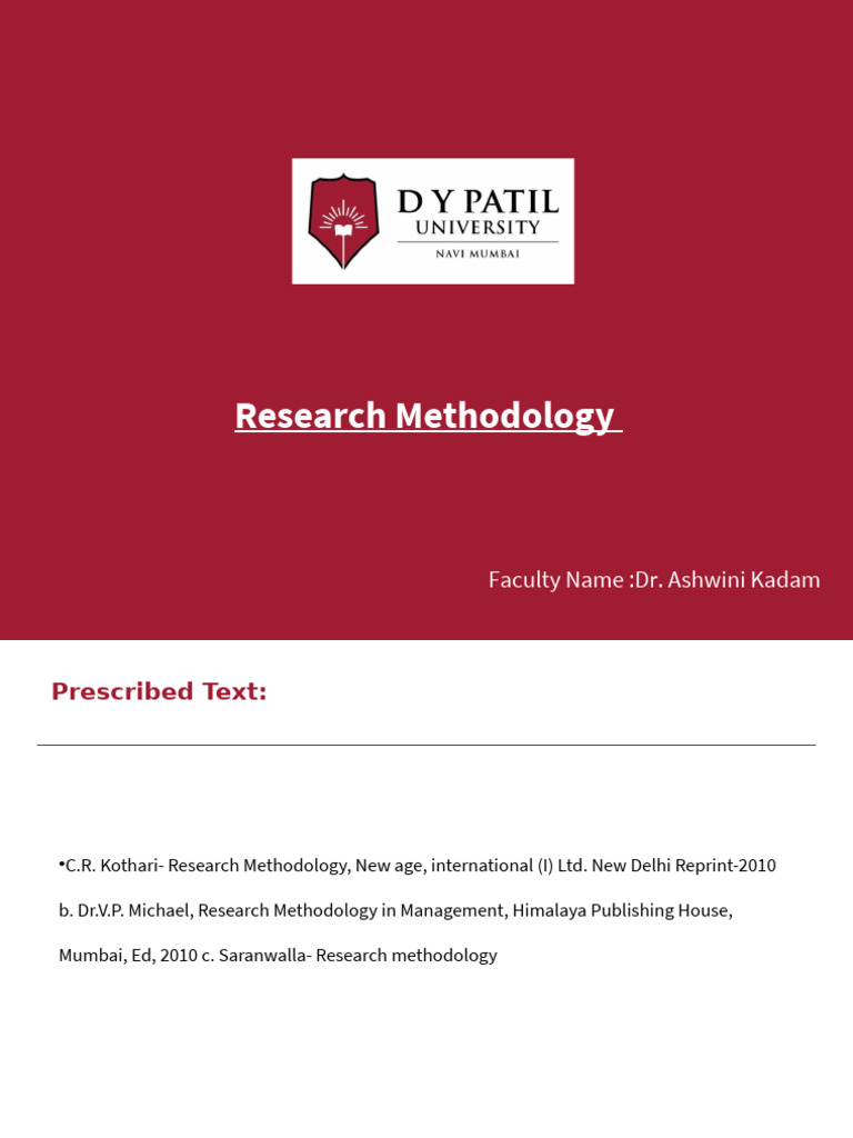 Lecture PPT Unit 2- Research Design (1) (2) | PDF