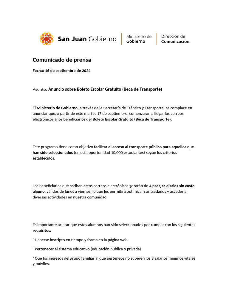 Comunicado Boleto Escolar Gratuito | PDF | Negócios | Finanças e ...