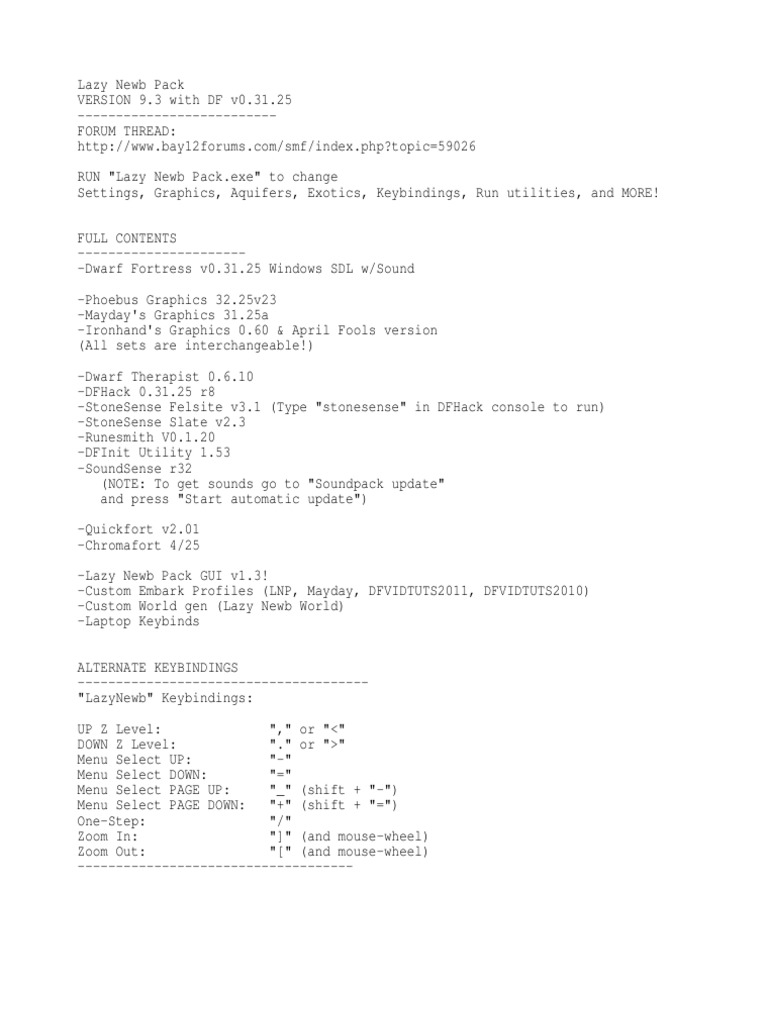 Lazy Newb Pack v9.3 | PDF