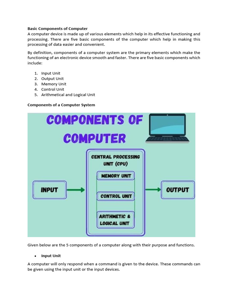 Basics of Computers Material-Part1 | PDF Basics of Computers Material-Part1 | PDF