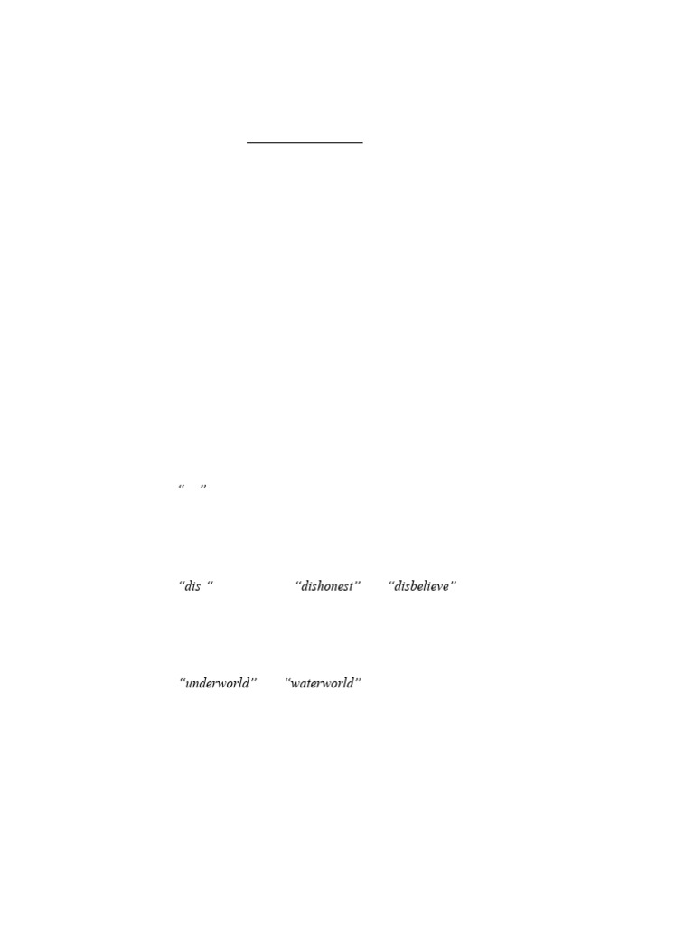 Morphology Exam Practice Questions Pdf