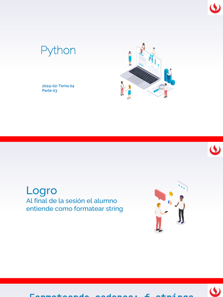 Tema 04 - 03 - Usando F-String | PDF