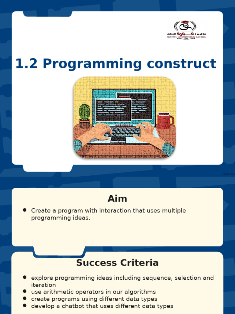 1.2 Programming Constructs Grade 5 | PDF