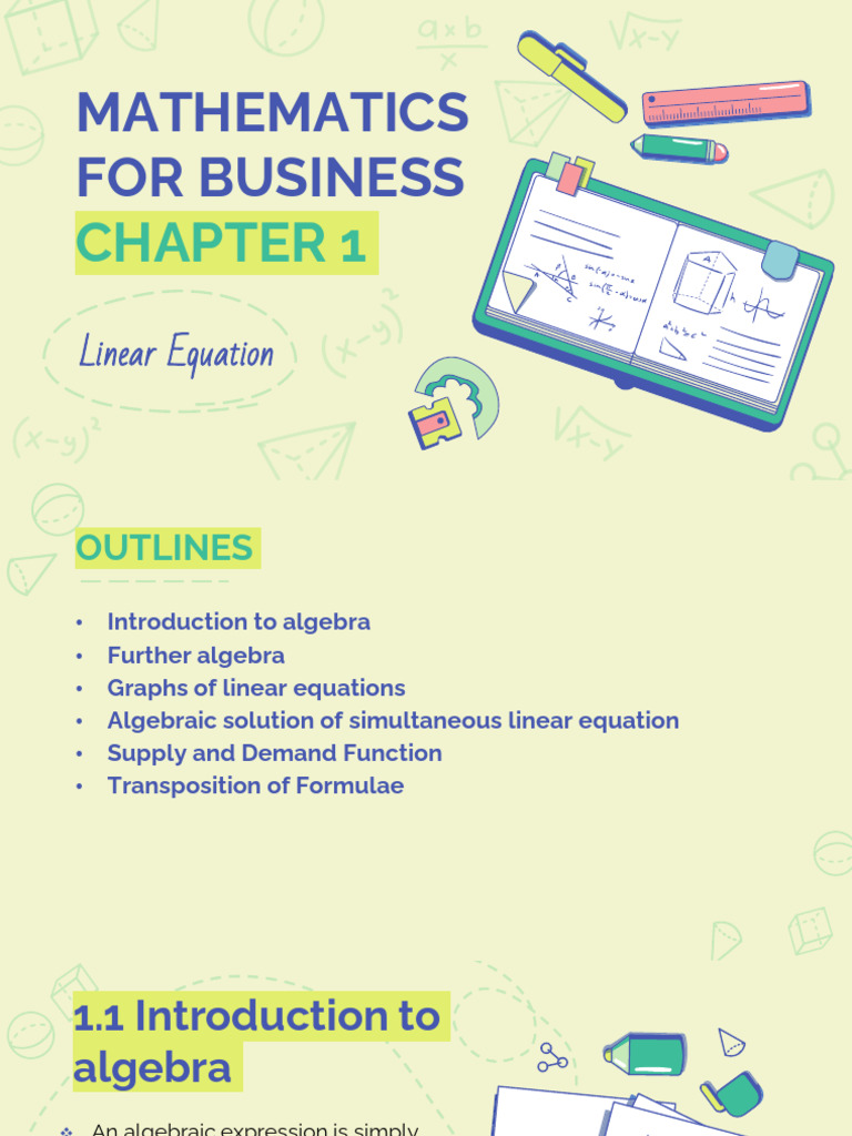 Chapter 1 Math | PDF
