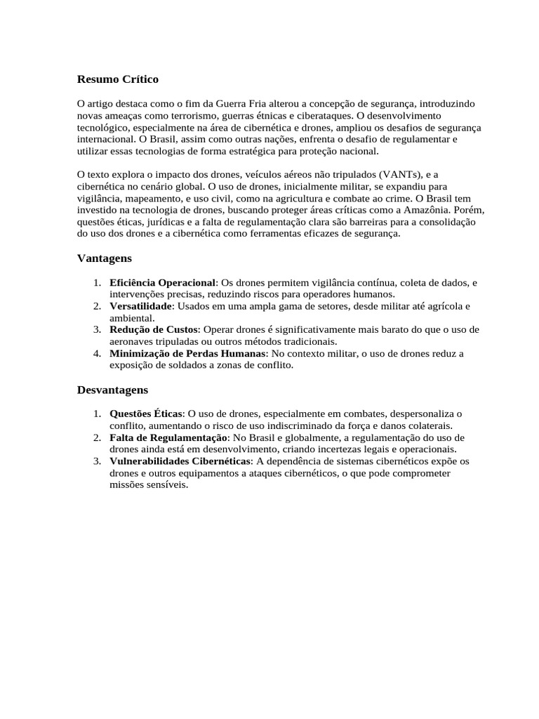 Resumo Crítico | PDF