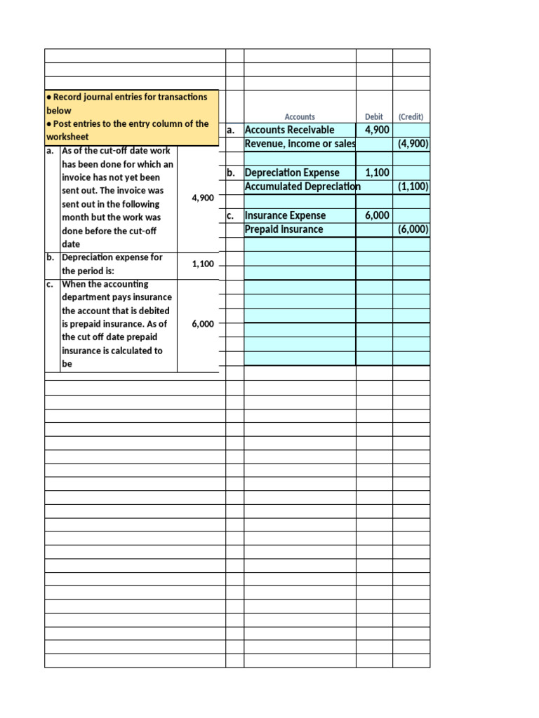 2 Worksheet Adjusting Entries | PDF