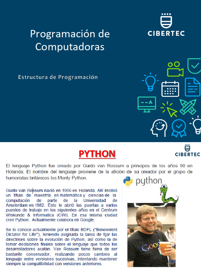 2024 01 U01 Tema 1 - 1 Programación de Computadoras (4585) 1 - Estructura de Programacion | PDF