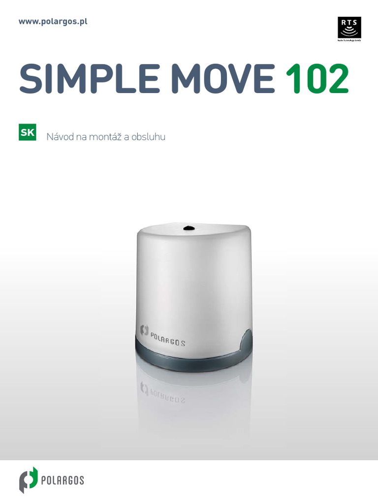 Polargos Automat Do Bramy Przesuwnej Simple Move Instrukcja Montazu SK 102 | PDF