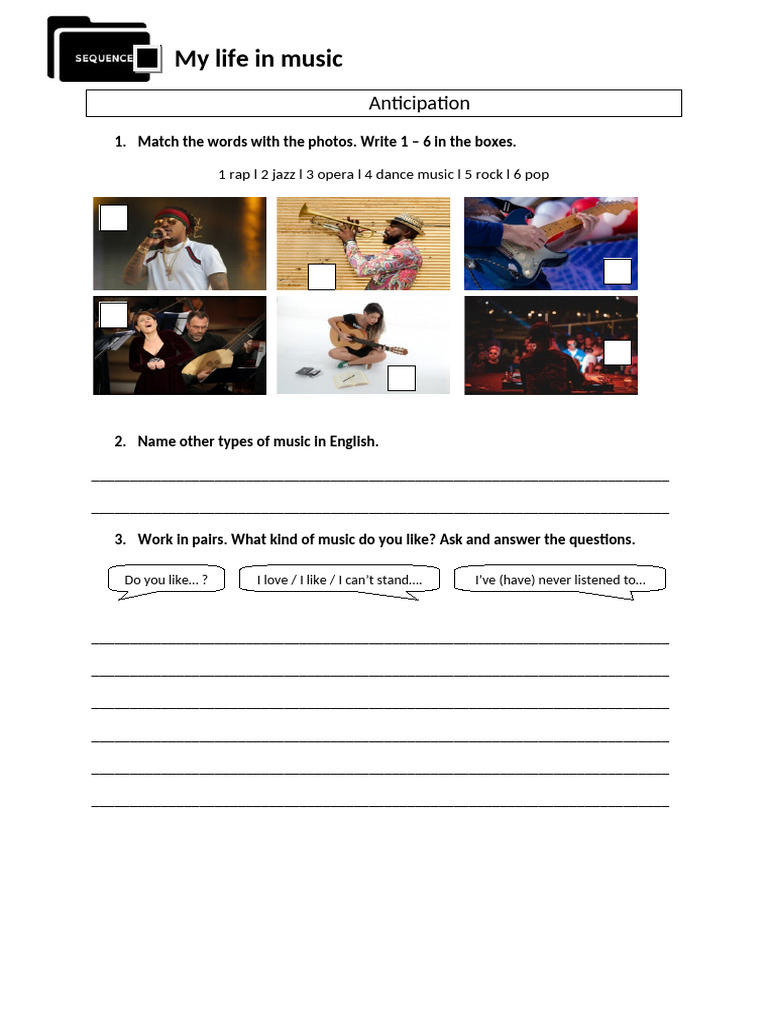 Séquence My Life in Music | PDF