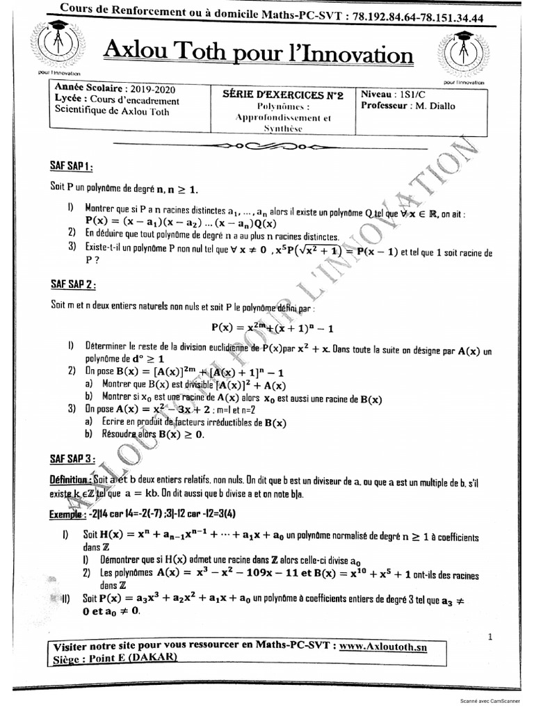 saf sap sap sap 1S1 | PDF
