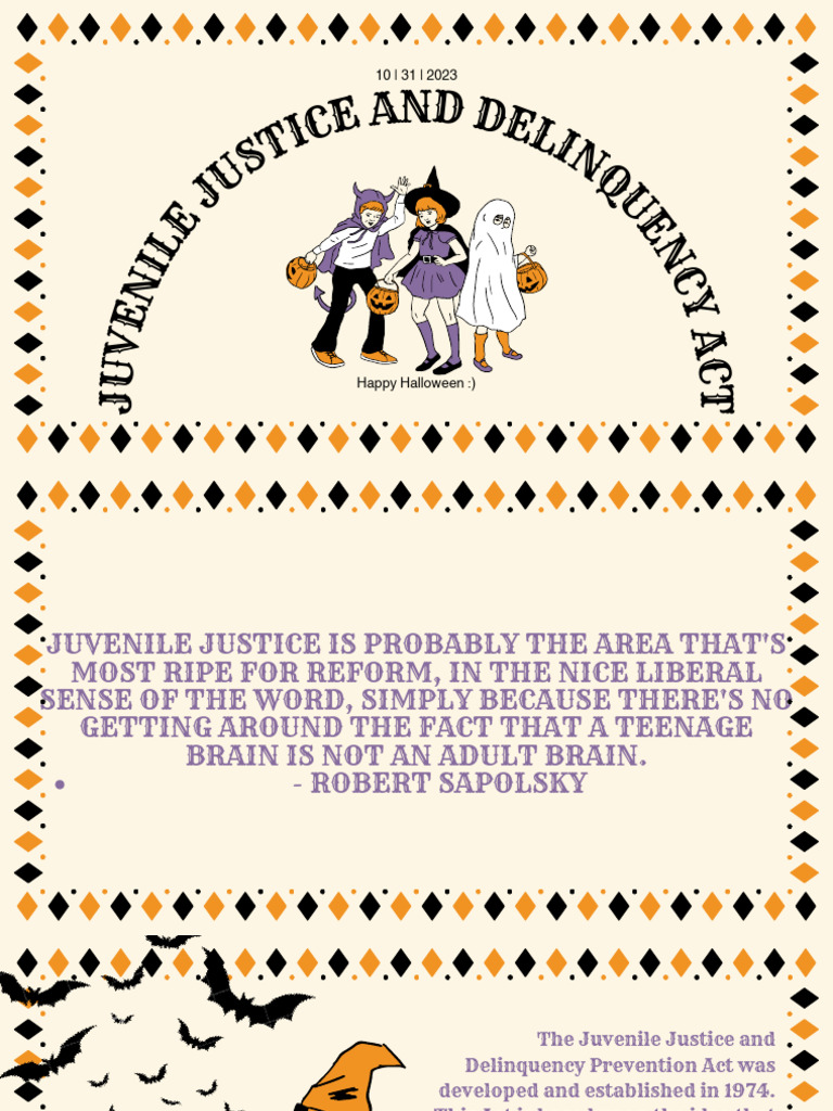 Juvenile Delinquency Act | PDF