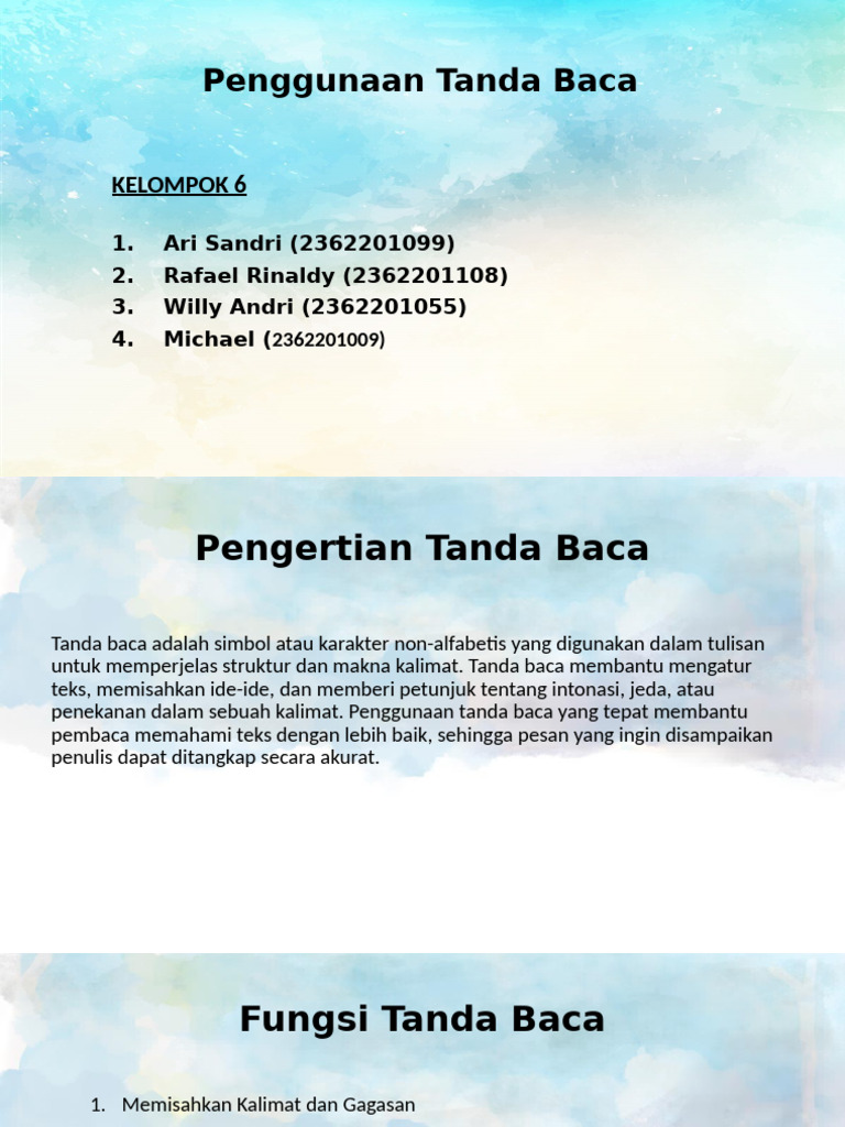 Penggunaan Tanda Baca | PDF