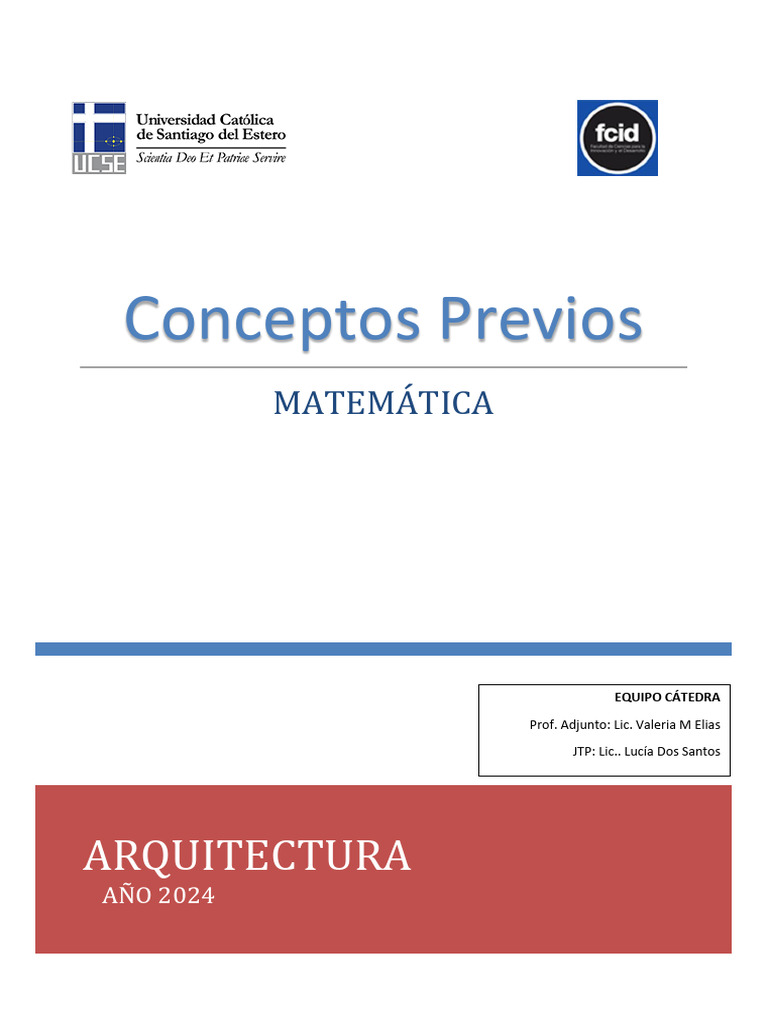 Conceptos Previos-Arquitectura 2024 | PDF