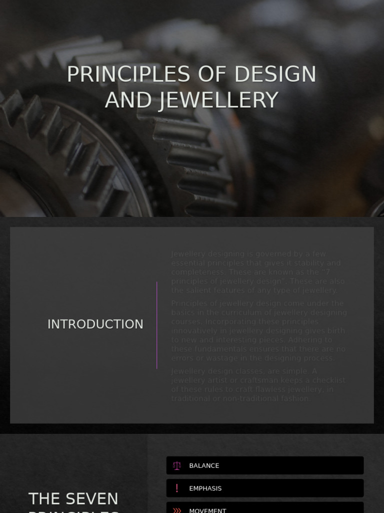 Design 101 - Principles of Design and Jewellery | PDF