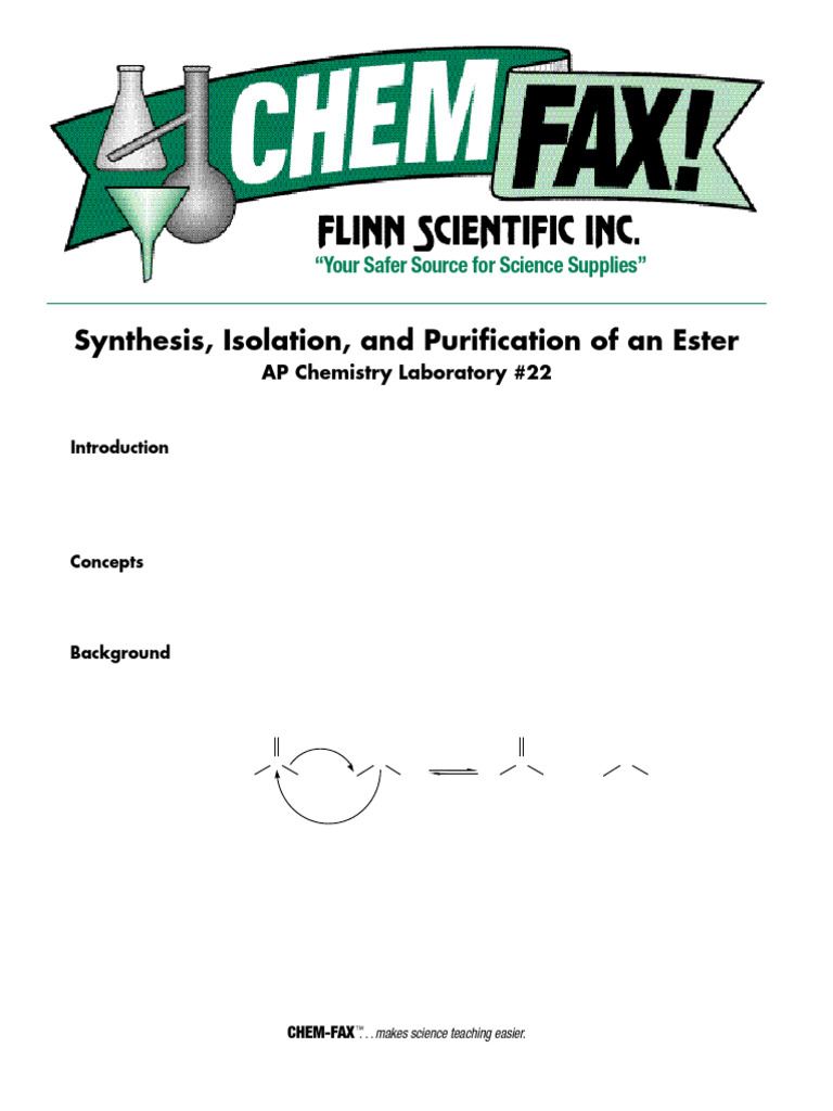 Lab Ester Synthesis | PDF