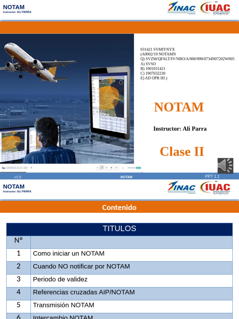 Clase II NOTAM 23022022 1210AM | PDF