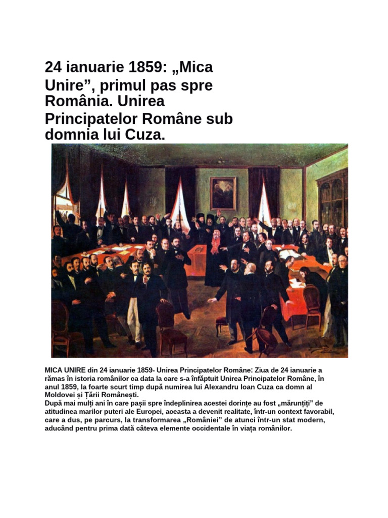 Mica Unire | PDF