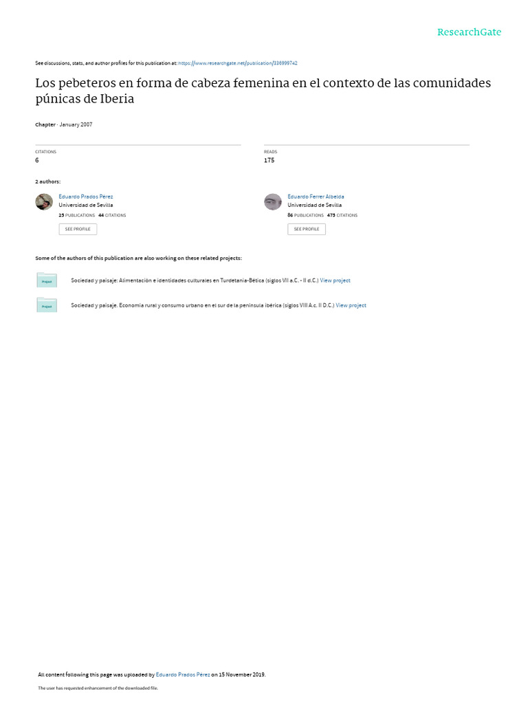 Los Pebeteros en Forma de Cabeza Femenin | PDF