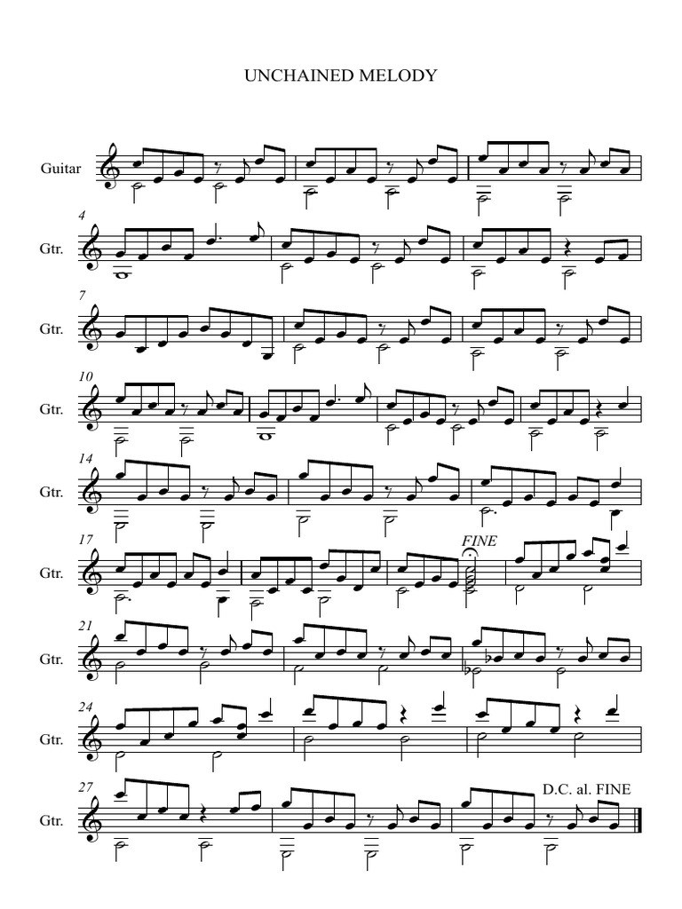Unchained Melody - Full Score | PDF