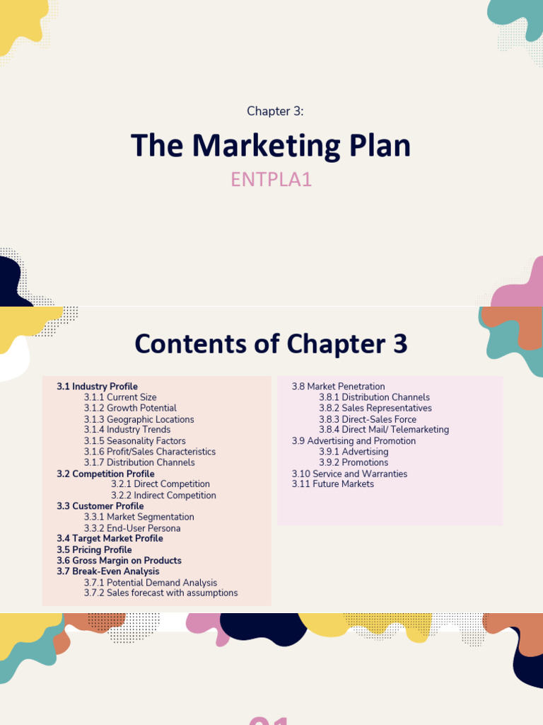 Chapter 3 - The Marketing Plan | PDF