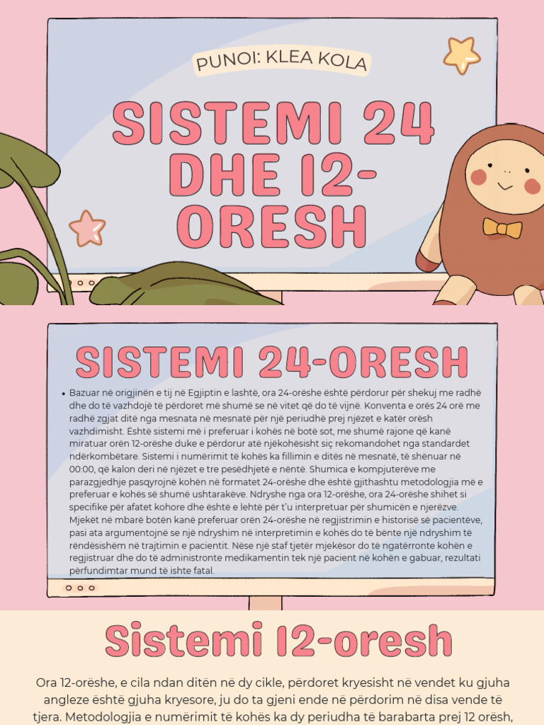Sistemi 24 Dhe 12-Oresh | PDF