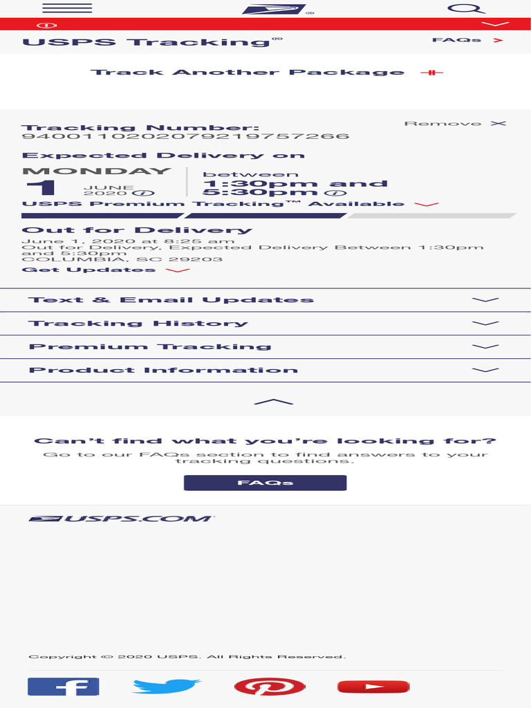 USPS Tracking® Results | PDF