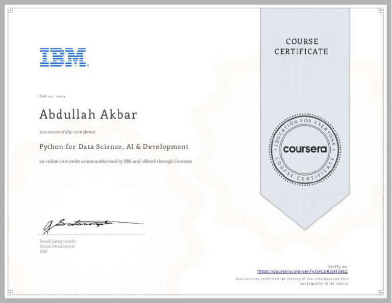 Ibm Certificate Pdf