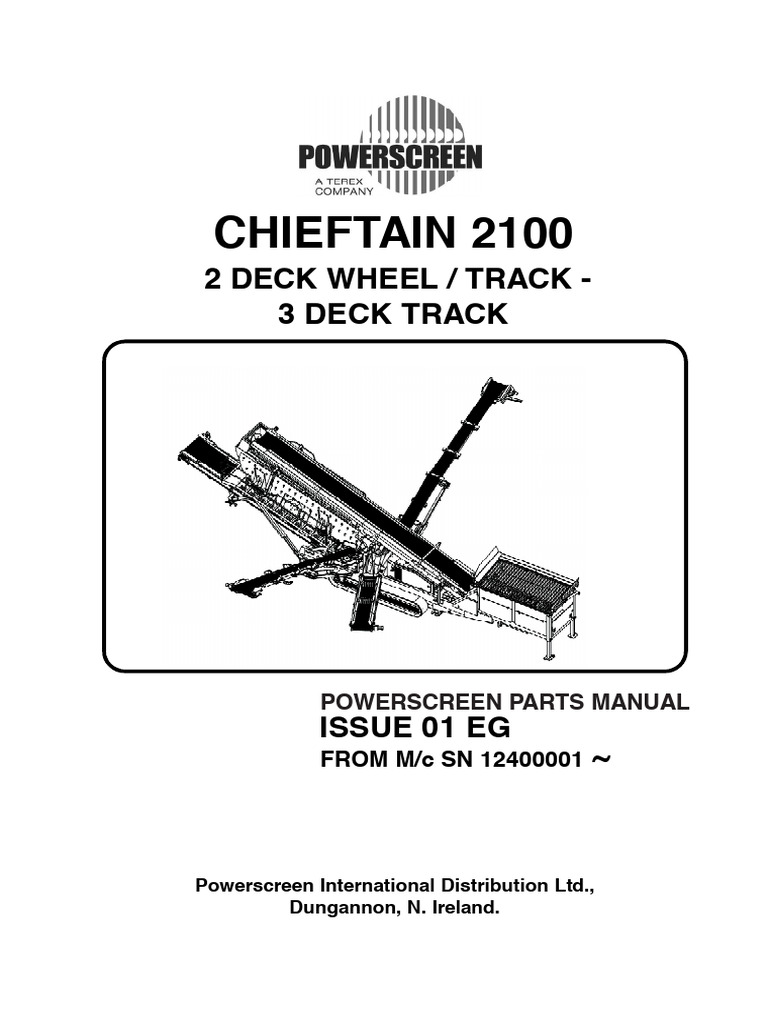 Powerscreen Chieftain 2100 | PDF