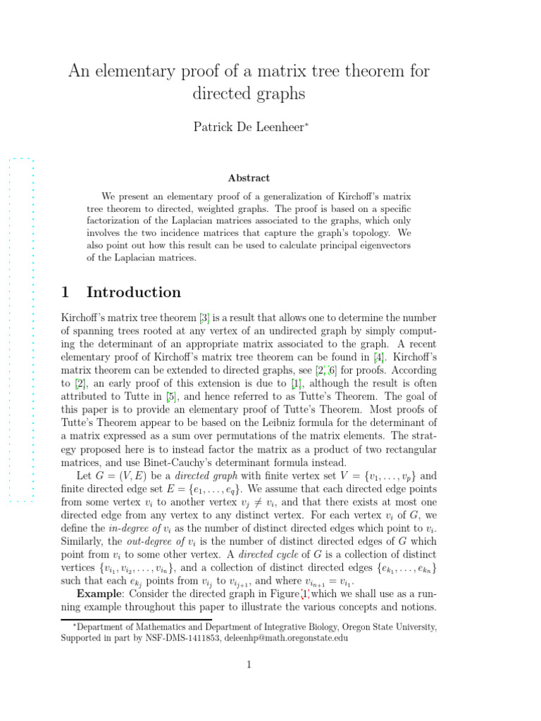 Laplacian Directedgraph | PDF