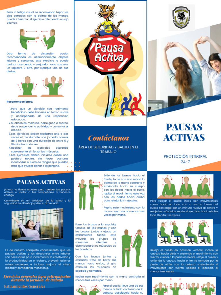 Folleto Pausas Activas | PDF
