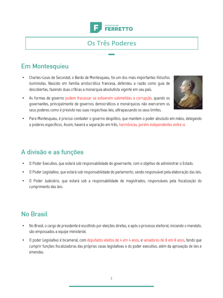 os tres poderes | PDF
