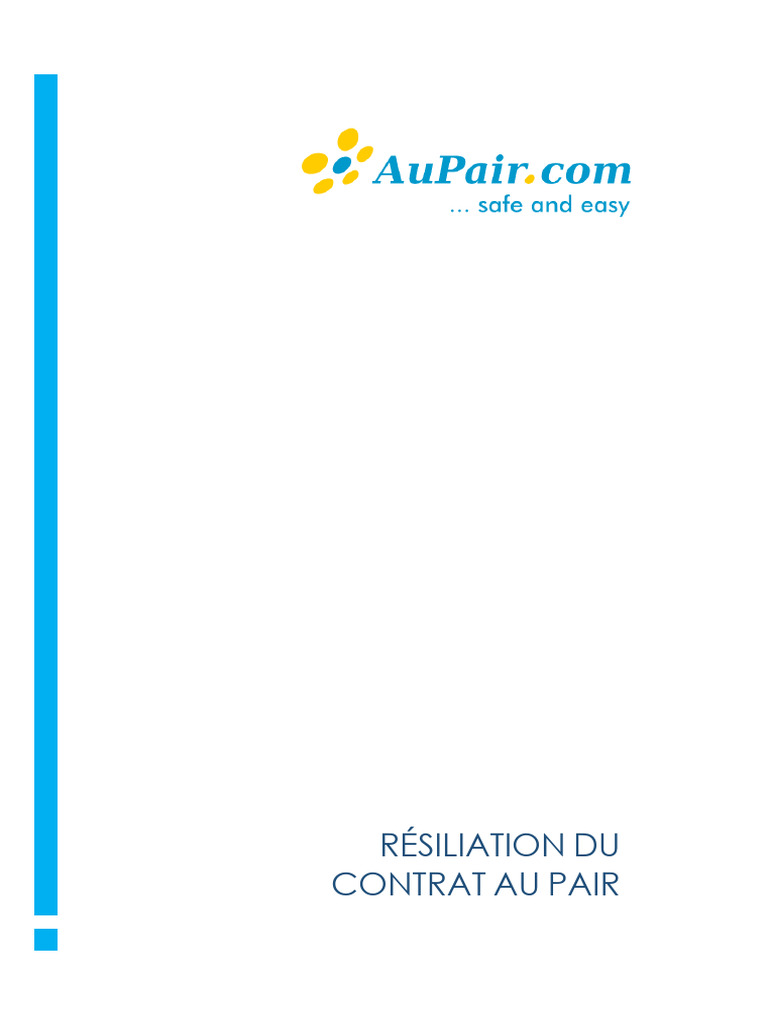 Fra Resiliation Du Contrat Au Pair | PDF
