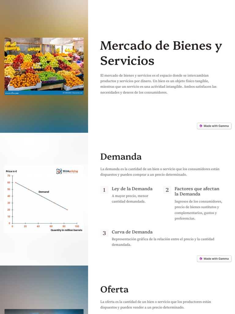 Mercado de Bienes y Servicios | PDF
