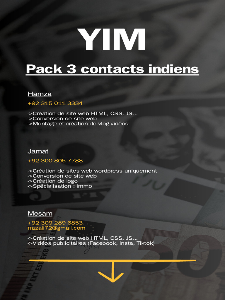 YIM Pack 3 contacts | PDF