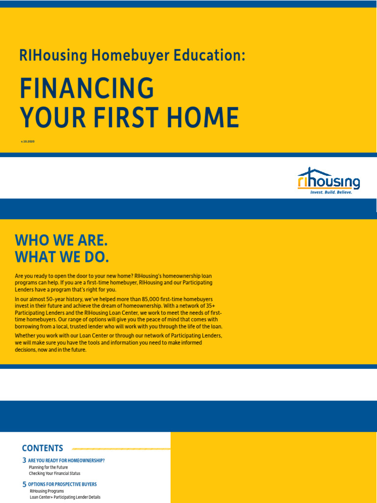 Homebuyer Education Booklet 2020 | PDF